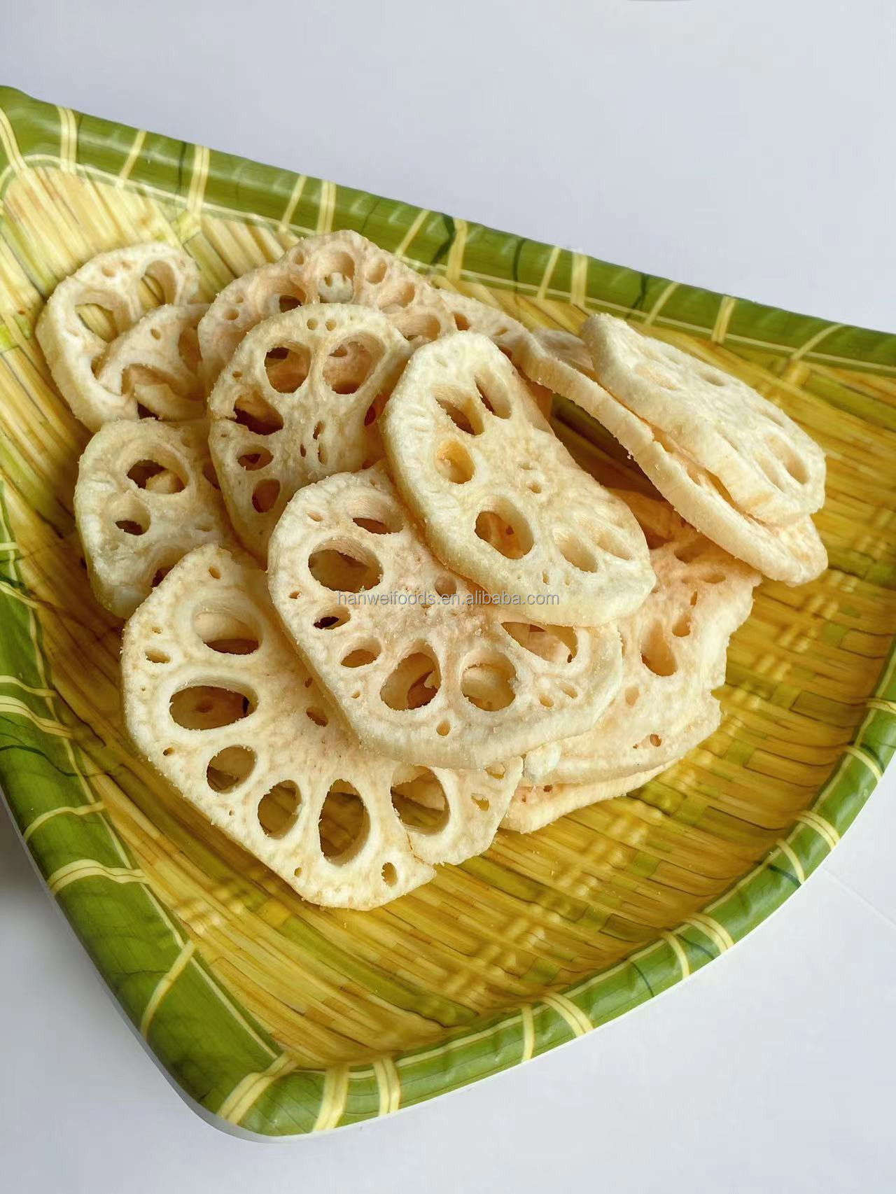 Salt lotus root crisp lotus root crisp fried dehydrated vegetables ...