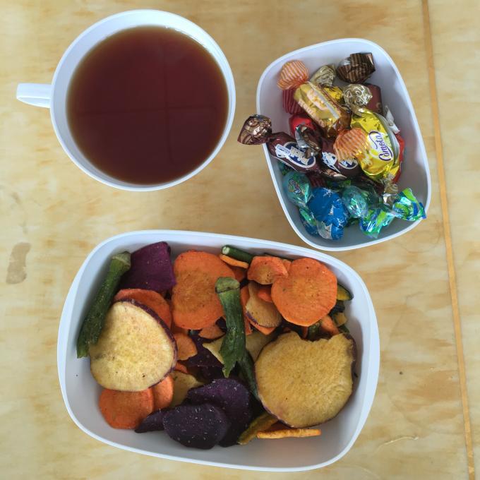 Healthy Food Crispy Dried Fruits and Vegetables Mixed Snacks Fried ...