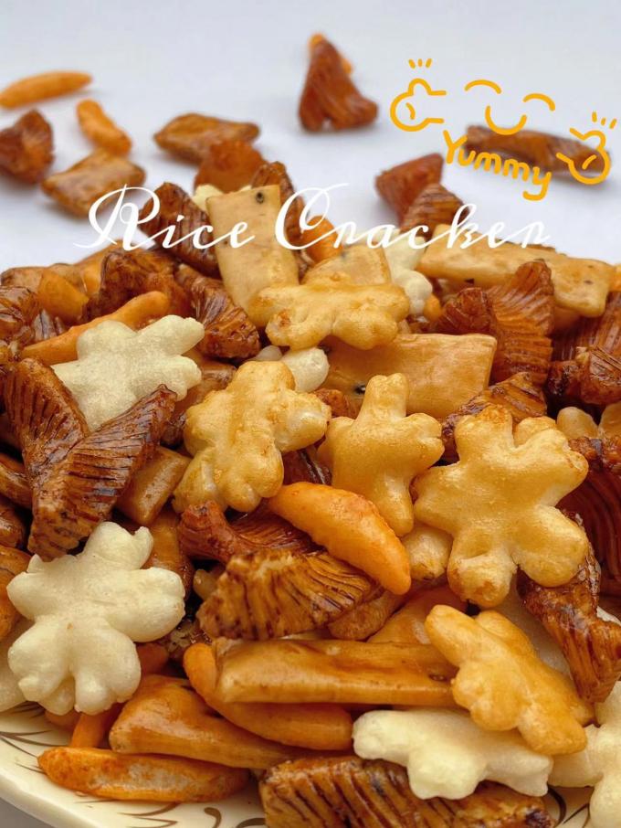 OEM Japanese Rice Cracker Crispy Grain Snacks Baked Rice Crackers ...