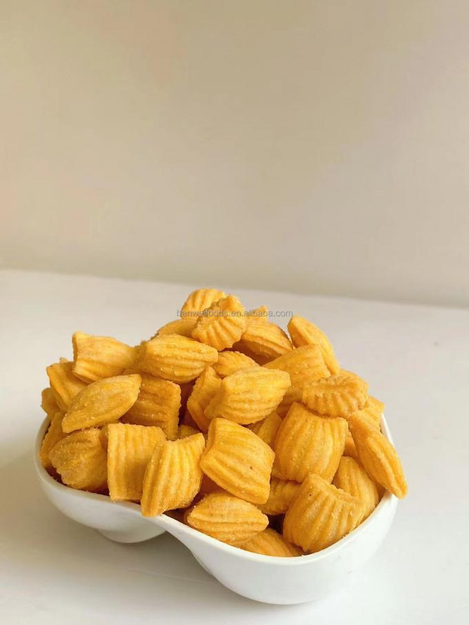 Pillow Shaped Fried Rice Crackers Nostalgic Puffed Spicy Shrimp Chips