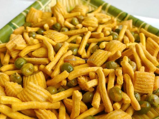 Pillow Shaped Fried Rice Crackers Nostalgic Puffed Spicy Shrimp Chips