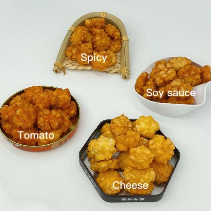 BBQ Flavor Rice Cracker Snacks Oriental Deep Fried Rice Crackers